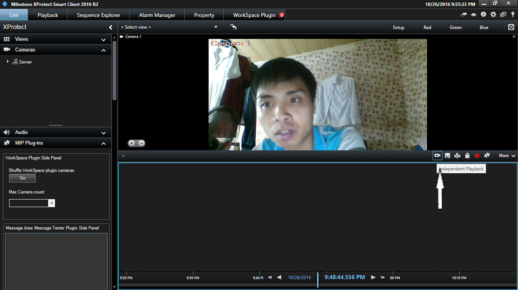 switch from live to playback and vice versa in plugin smartclient using ...